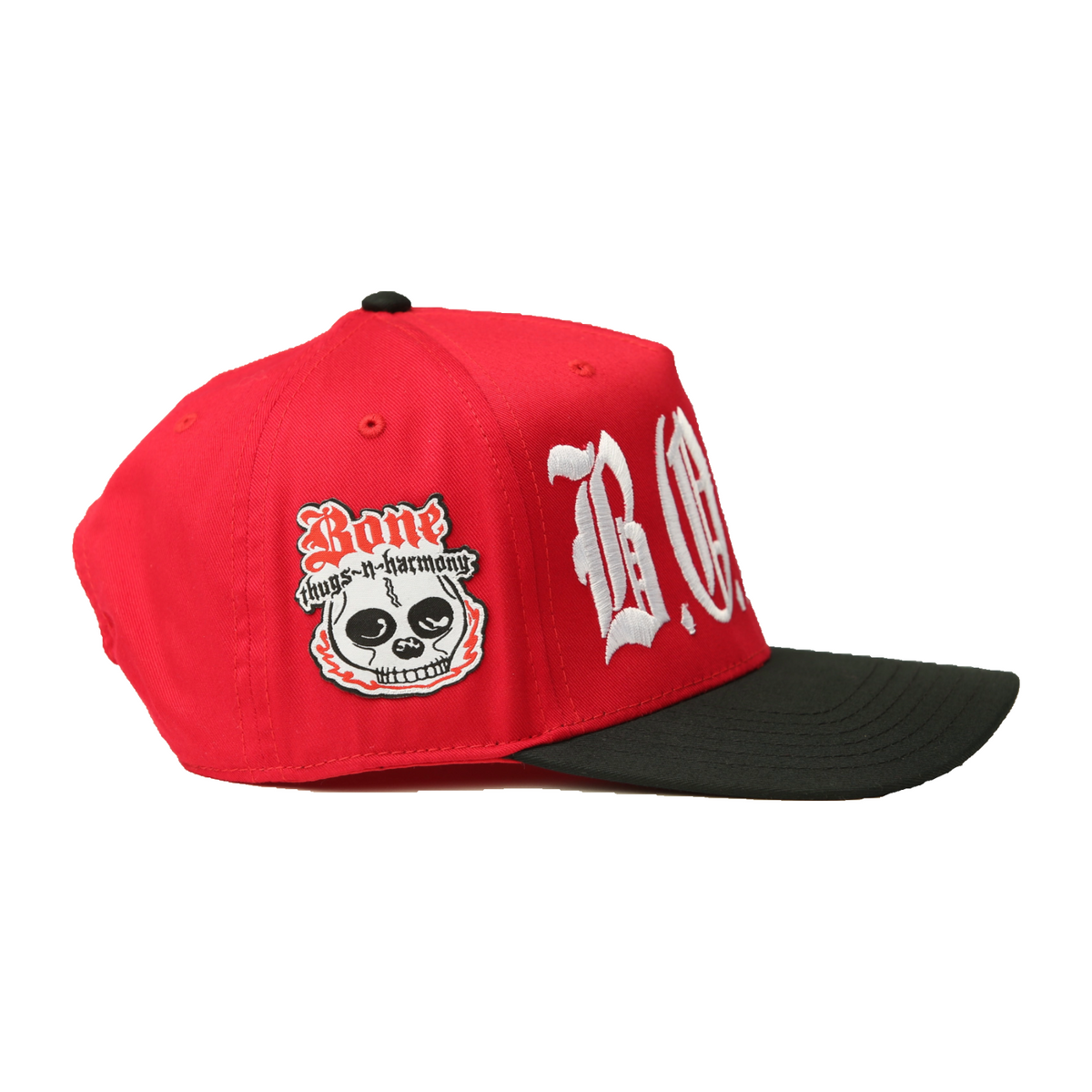 Harmony Box Vol.2 "B.O.N.E." Red/Black "BTNHSkull" Patch Snapback ...